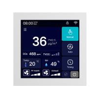 China 4 Inch Smart Ventilation Controller with WiFi Connectivity ModBus RTU Interface for Real Time Fresh Air System Management for sale