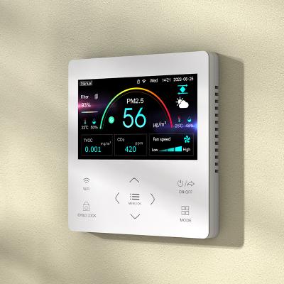 China 4.3 Inch LCD Color ERV Smart HVAC Controller With Ventilation System Parts Management Solution for sale