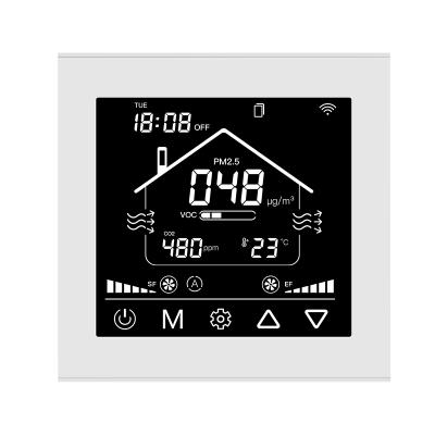China Adjustable Fan Speed Digital Ventilation Controller Wall Mounted Fresh Air Control Panel for sale