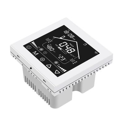 China Intelligent LCD Fresh Air Controller 3 Speed Ventilation Fan Timing Control Panel With Air Quality Monitor for sale