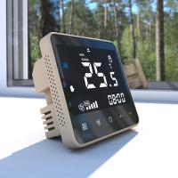 China LCD Display Fan Coil Thermostat With Heating Cooling Ventilation Adjustable Fan Speed for sale
