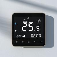 China LCD Display Fan Coil Thermostat With Heating Cooling Ventilation Adjustable Fan Speed for sale