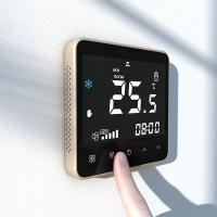 China Digital Fan Coil Thermostat Heating Cooling FCU Thermostat Controller for sale