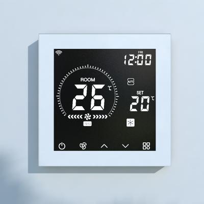 China 2 Pipe 4 Pipe Fan Coil Thermostat With LCD Display Temperature FCU Controller for sale