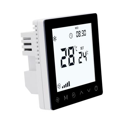 China Indoor Smart Fan Coil Thermostat Temperature control With Weekly Timer LCD Display for sale