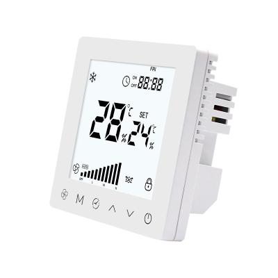 China Digital LCD Screen Smart Wifi Thermostat Fan Coil FCU Thermostat For HVAC Systems for sale