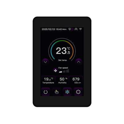 China WiFi Enabled Smart HVAC LCD Color Screen Control Panel With Fan Speed Adjustment for sale