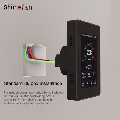 China LCD Color Screen Digital Programmable Thermostat Controller For Home Heating Cooling for sale
