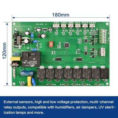 China Custom HVAC Control Board With External Sensors High Low Voltage Protection And Multi-Channel Relays for sale