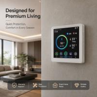 China Indoor Microclimate Smart HVAC Controller with Fresh Air & Dehumidifier Combined Control and CO2 PM2.5 Humidity Monitor for sale