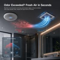 China Low-Cost Ceiling Mount Microwave Motion Activated Ventilation Fan Controller Fresh Air Controller for Public Spaces for sale