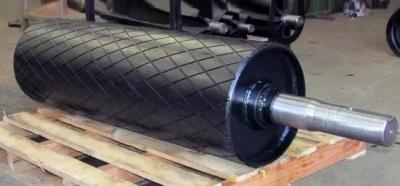 China C45 Shaft S235JR Tube Rubber Lagging Conveyor Bend Pulley for sale