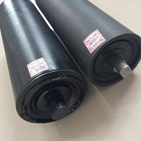 China Grooved Black Steel Plants Hdpe Conveyor Roller for sale