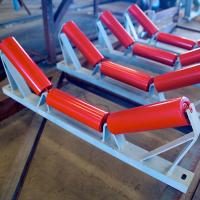 China Customizable Red Mining Oem Heavy Duty Conveyor Rollers for sale