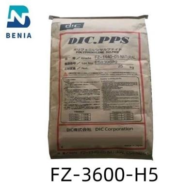 China DIC PPS FZ-3600-H5 PolyphenyleneSulfide Resin Glass Mineral Reinforced Low Outgas All Color for sale
