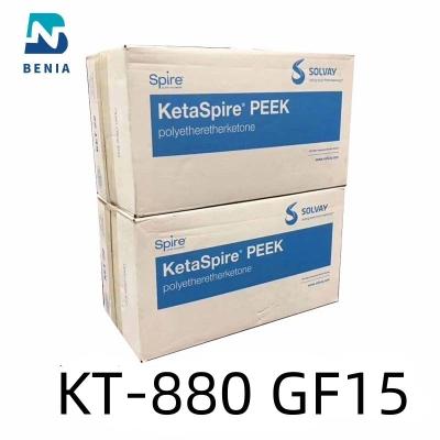 China Solvay PEEK KetaSpire KT-880 GF15 PolyEtherEtherKetone 15% Glass Fiber Polymer All Color for sale