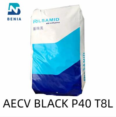 China Arkema Rilsamid AECV BLACK P40 T8L Polyamide 12 Granule Wire And Cable Sheathing Virgin Pellet Powder for sale