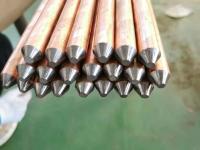 China 16mm Pointed Copper Clad Steel Ground Rod For Cable Tv for sale