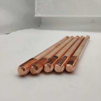 China 1800MM 19mm Earth Rod Bar Earthing Rod Copper for sale