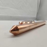 China 20mm 19mm 4 Feet Pure Copper Solid Earth Rod Elongation for sale