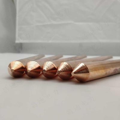 China 25mm 20mm 1200mm Red Copper Clad Earth Rod Cable for sale
