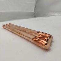 China Threaded Copperbond Earth Rod Copper Rod 16mm for sale