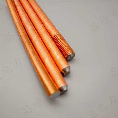 China 500mm 16mm Earth Rod Gi Two Threads Pointed Or Threaded for sale