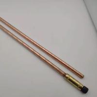 China 20mm Copper-clad Grounding Electrodes for Grounding Grid Round Rod Shape and 0.05mm-0.254mm Copper Layer for sale