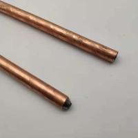 China Continuous Casting Copper-Clad Steel Electrical Earth Rod for Grounding for sale