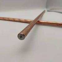 China One End Pointed Copper Coated Ground Rod 1m-3m For Electrical Applications for sale
