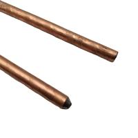 China HB180-240 Hardness Copper Clad Earth Rod Corrosion Resistant For Grounding for sale