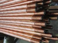 China 8 Feet One End Pointed Copper-Coated Conductors For Earth Grounding Solution for sale