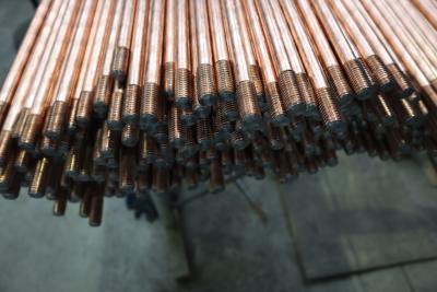 China 0.25mm Copper Layer Industrial-Grade Copper-Clad Steel Grounding Electrode for Harsh Environments Class I Insulation Level for sale