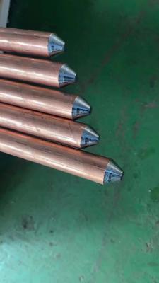 China Custom Copper Electrical Earth Rod with Durable Ground Pole Design and Four-Dimensional Continuous Electroplating for sale