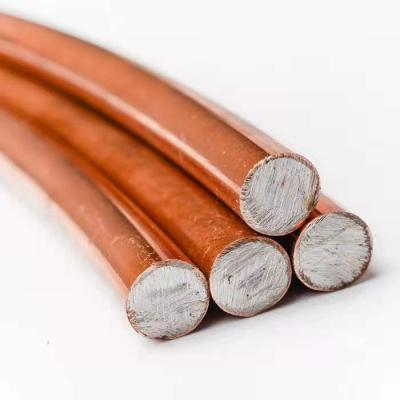 China High Conductivity Anti-Corrosion Copper Clad Steel Round Grounding Wire for sale