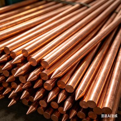 China Electrolytic Copper Coated Steel Earth Rod for Long-Life Grounding Networks for sale