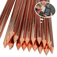 China Copper Bonded Earth Rod for Transmission Line and Grid Grounding for sale