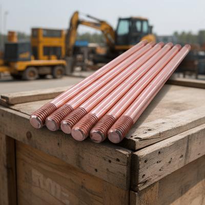 China Copper Clad Steel Earthing Electrode for High-Efficiency Grounding Systems for sale