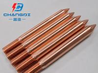 China UL Standard Copper Clad Steel Earthing Rod 16mm x 3000mm for sale