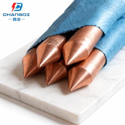China Corrosion Resistant Copper Bonded Earthing Electrode Rod for sale