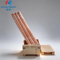 China Deep Driven Copper Bonded Steel Ground Rod 19mm x 3m for sale