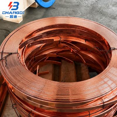 China Precision Copper Bonded Flat Steel with Uniform Copper Coating for sale
