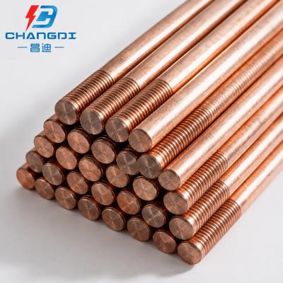 China Cold Rolled Copper Clad Steel Ground Rod 3 Meter Length for sale