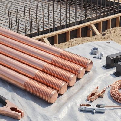 China Copper Bonded Steel Grounding Shaft with Long Corrosion Resistance for sale