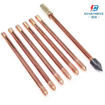 China Copper Clad Earthing Electrode Bar for Utility Power Systems for sale