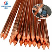 China 15.8mm Copper Bonded Ground Conductor Electrode for sale