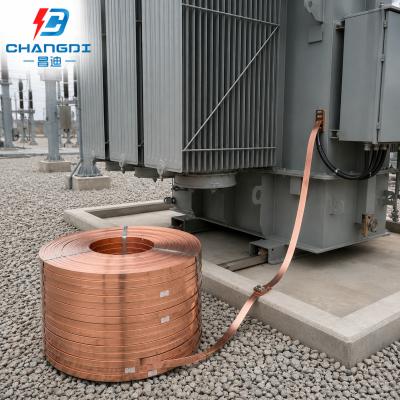 China Electrical Earth Strip with Copper Clad Steel Core for sale