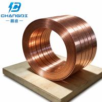 China 25×3mm Copper Clad Steel Earth Grid Flat Conductor with 0.254mm Copper Layer for sale