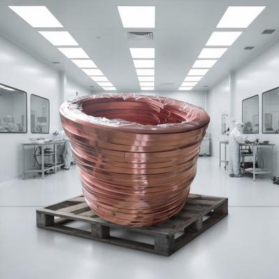 China 50×6mm Copper Bonded Flat Steel with 0.30mm Copper Thickness for sale