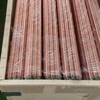 China 5/8 Inch Copper Clad Electrical Grounding Pole 2400mm Length for sale